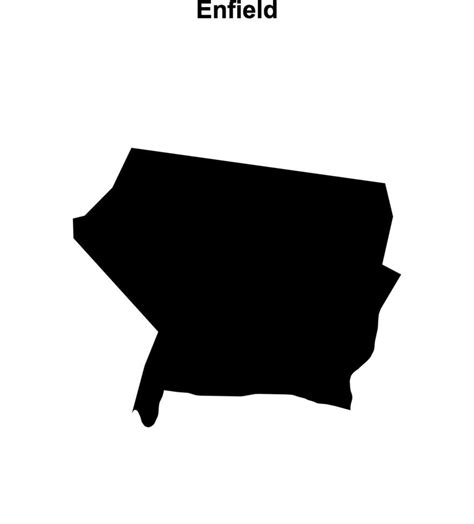 Enfield Blank Outline Map 52088061 Vector Art At Vecteezy