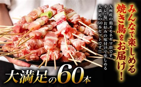 【順次発送】九州産 鶏モモ ネギマ 串 60本 合計18kg 焼き鳥 鶏肉 Bbq（熊本県八代市） ふるさと納税サイト「ふるさとプレミアム」
