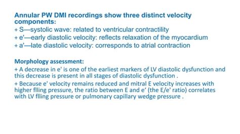 Assessment Of Diastolic Function By Echo Pptx