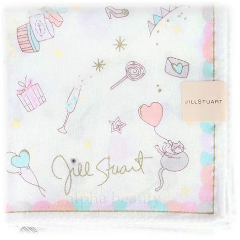 Jill Stuart Japan Beauty Cats Party Handkerchief Made In Japan