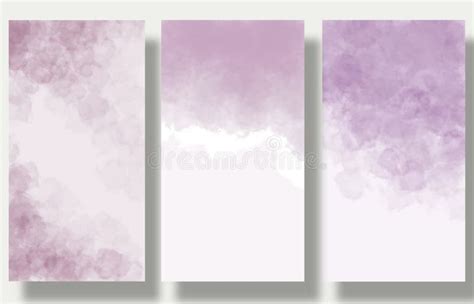 Watercolor Wet Wash Splash Background Template Collection Stock