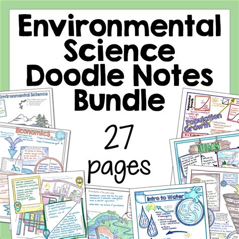 Environmental Science Doodle Notes Bundle Suburban Science