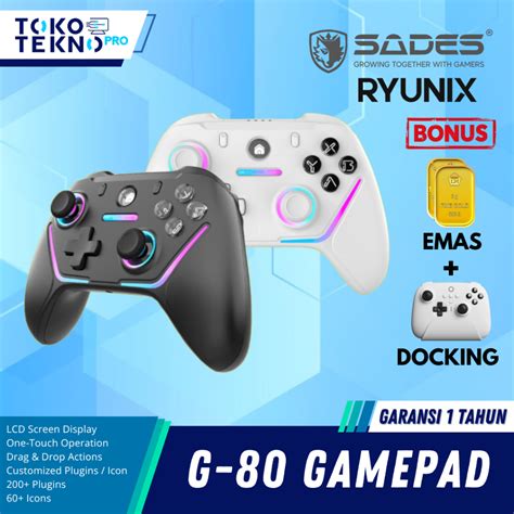 Jual Sades Ryunix G80 G 80 Wireless Gamepad Hall Effect Analog Dual Mode Shopee Indonesia