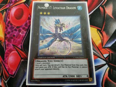 Yugioh Number 17 Leviathan Dragon Ct08en001 Secret Rare Limited