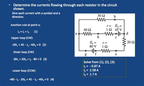 Solved Determine The Currents Flowing Through Each