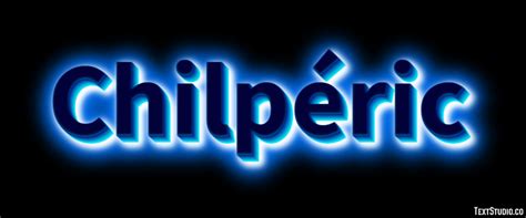 Chilpéric Effet De Texte Et Design De Logos Prénom
