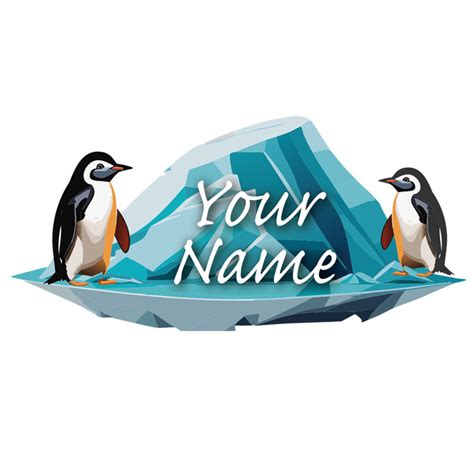 Raised Name Transfer Labels School Name Stickers Penguins Stick It Up