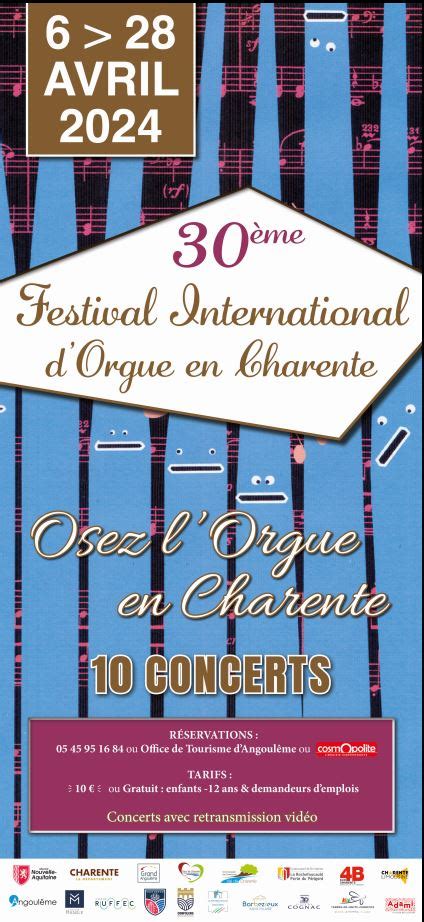 30ème Festival International d Orgue en Charente Doyenné Grand Angoulême