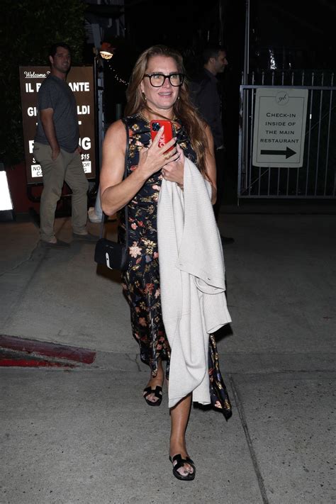 Brooke Shields In A Floral Dress Giorgio Baldi In Santa Monica 0925
