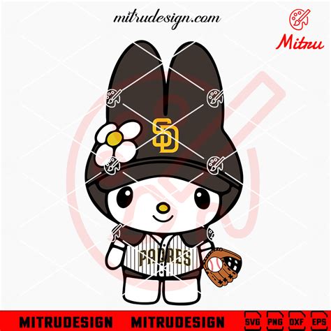 Hello Kitty San Diego Padres Baseball Svg Cute Padres Team Svg Png