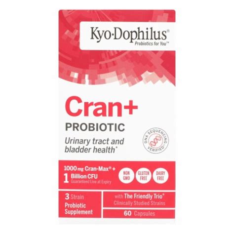 Kyolic Cran Logic Cran Max Cranberry Extract Plus Probiotics 60