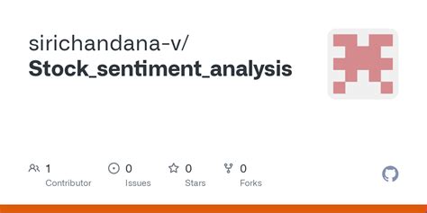 GitHub Sirichandana V Stock Sentiment Analysis