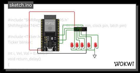 Esp 74hc595 Wokwi Esp32 Stm32 Arduino Simulator