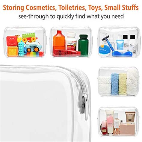Packism Clear Toiletry Bag 3 Pack Tsa Approved Toiletry Bag Quart Size