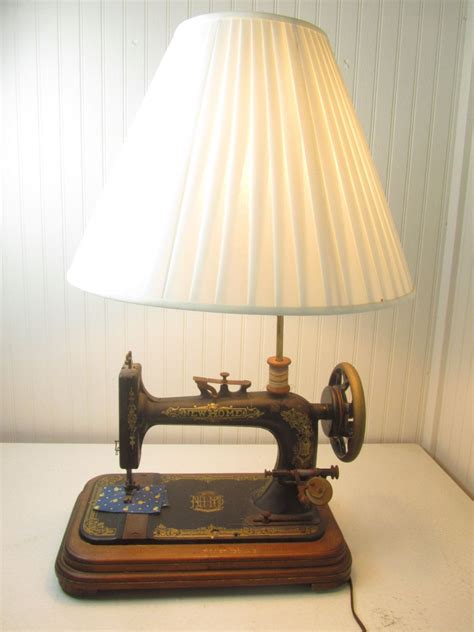 Very Unique Sewing Machine Table Lamp New Home Sewing Machine Made In