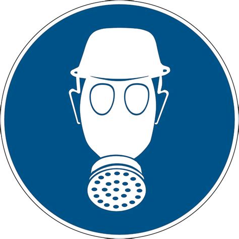 Brady 250121 Warning Pictogram Safety Helmet And Respiratory