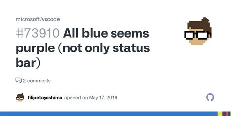 All Blue Seems Purple Not Only Status Bar · Issue 73910 · Microsoft