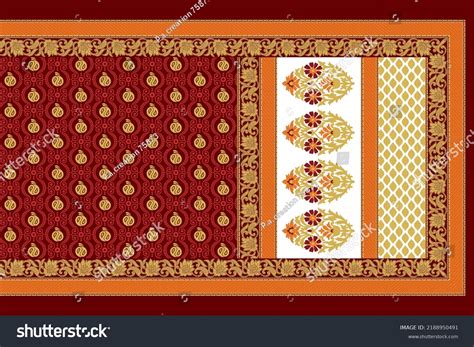 Multi Patterns Colorful Sari Design Textile Stock Illustration 2188950491 Shutterstock