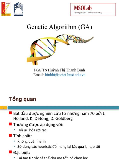 genetic algorithm pdf