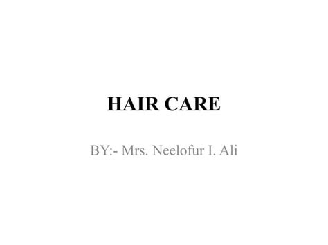 Stylorize Hair Care By Mrs Neelofur I Ali Pdf