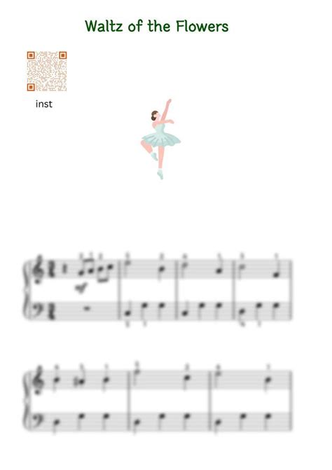 악보 Tchaikovsky 차이코프스키 꽃의 왈츠 호두까기 인형 中 By 에이쌤