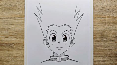 How To Draw Gon Freecss Step By Step How To Draw Gon Easy Gon