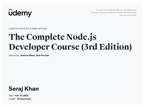 Seraj K On Linkedin Nodejs Learning Certification Js Linkedin