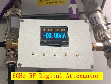 Rf Digital Programmable Attenuator 6ghz 60db Step 0 25db With Oled