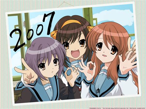 Asahina Mikuru Nagato Yuki Suzumiya Haruhi Suzumiya Haruhi No Yuutsu