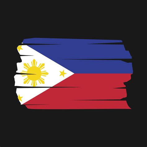 Philippines Flag Brush 18910911 Vector Art At Vecteezy