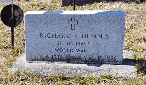 Richard Eugene Dennis 1925 1996 Find A Grave Memorial