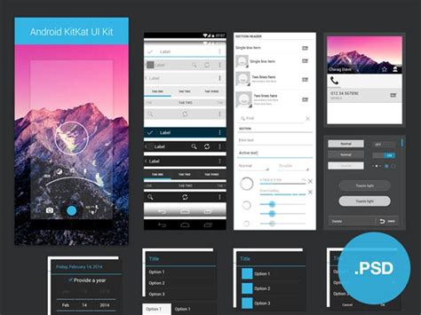 22 Creative Free Android UI Kits ThemeCot