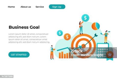 Flat Design Concept Teamwork To Build Organizational Success By Setting