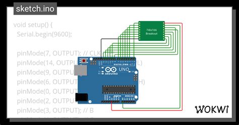 74ls166 Wokwi Esp32 Stm32 Arduino Simulator