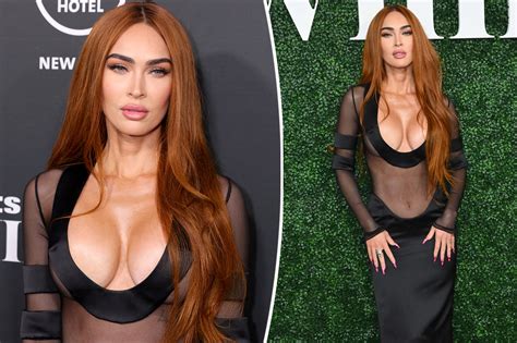 Megan Foxs Breasts Nearly Pop Out Of Sheer Dress At Sports Illustr