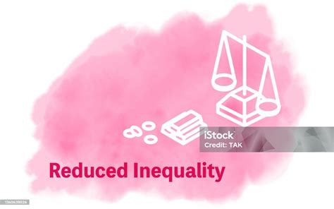수채화 스타일 Sdgs 목표 10 불평등 감소 경제에 대한 스톡 벡터 아트 및 기타 이미지 경제 귀여운 그런지 이미지