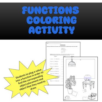 Functions Coloring Activity By Teachtweens Resources Tpt