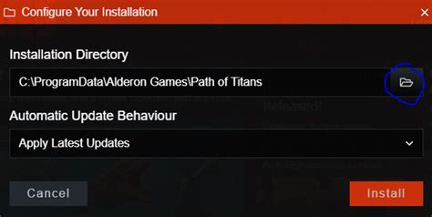Installation Path Can T Be Switched To Different Directory Issue 10723 Alderon Games