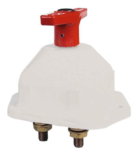 Marine Double Pole Battery Isolator With Fixed Key 060526 Electrical