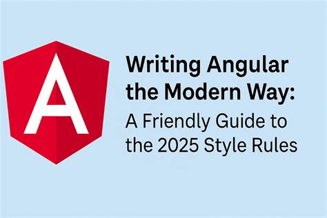 Writing Angular The Modern Way A Friendly Guide To The 2025 Style Rules By Davor Pavlekovic