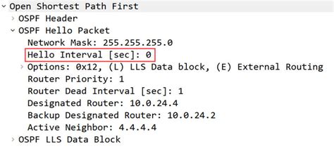 OSPF Hello And Dead Interval Operation And Configuration