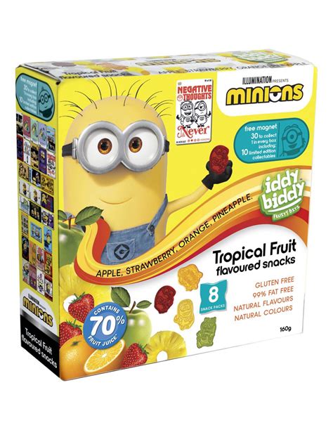 Iddy Biddy Fruit Snacks Tropical 20g X8 Pack