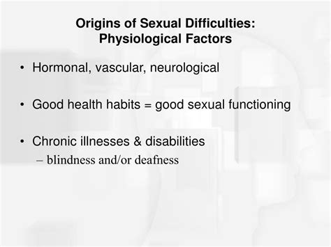 PPT Chapter Sexuality Difficulties And Solutions PowerPoint Presentation ID