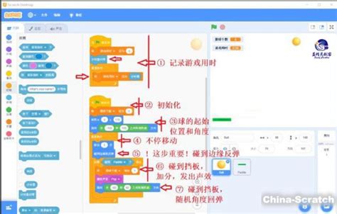 Scratch运动模块——有趣的弹球游戏（二）scratch少儿编程网