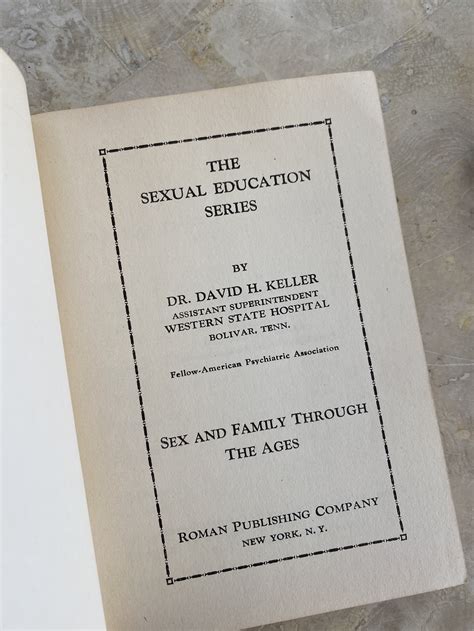 Antique The Sexual Education Series By Dr David H Keller 3 Volume