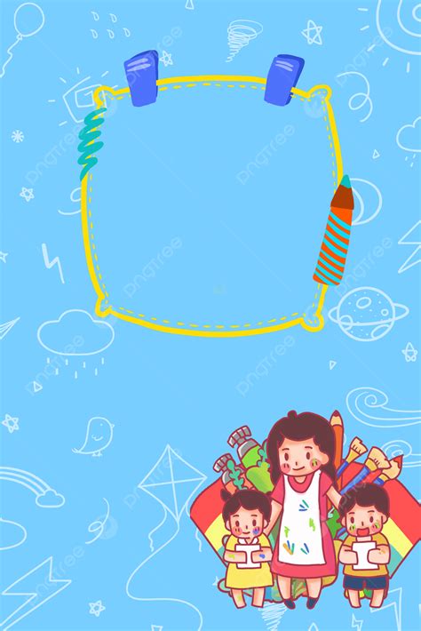 Summer Vacation Art Class Summer Enrollment Registration Background