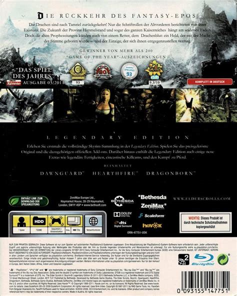 The Elder Scrolls V Skyrim Legendary Edition Cover Or Packaging