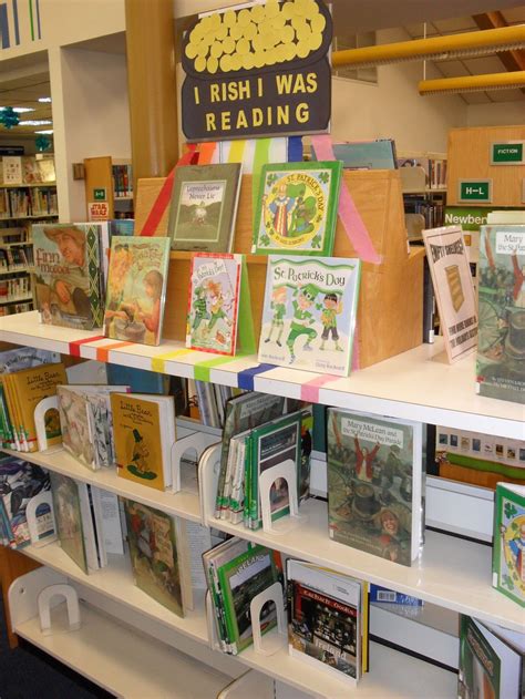 St Patricks Day Display In Library
