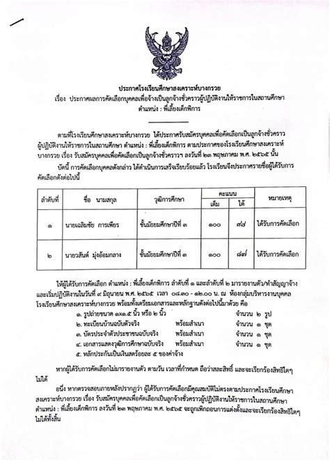 📣ประกาศโรงเรี โรงเรียนราชประชานุเคราะห์ ๕๘ จังหวัดนนทบุรี