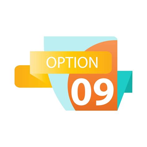 Number 09 Option Label Vector Temple Design Illustration 2231986 Vector